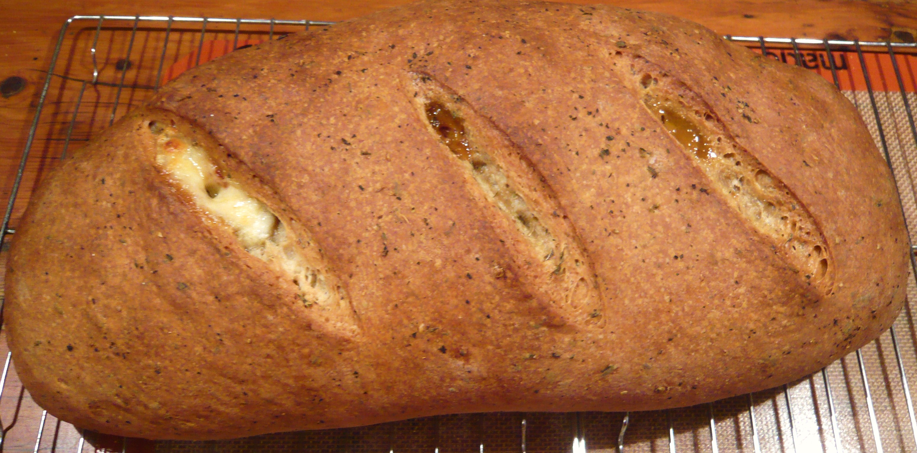 Sausage, Herb & Mozzarella Bread