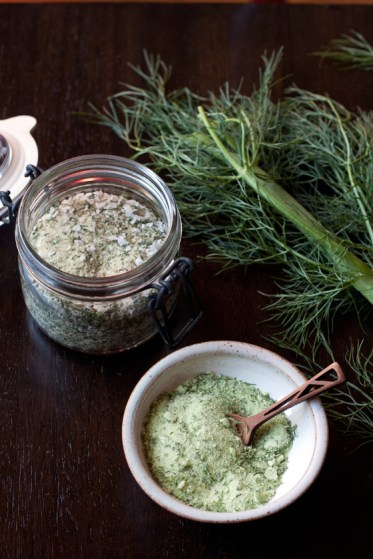 Candied Fennel Stalks + Fennel Frond Salt